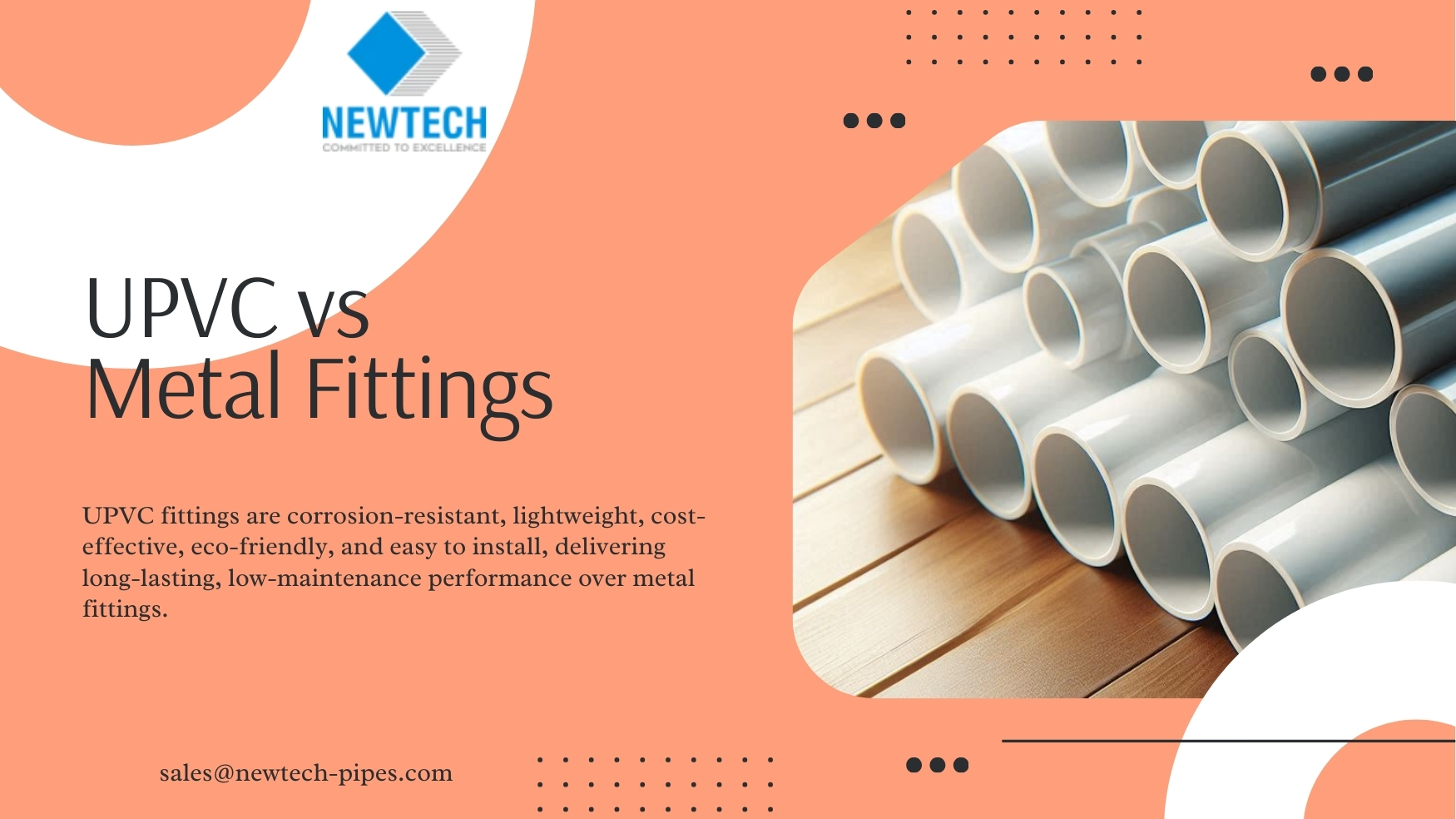 UPVC Fittings vs. Metal Fittings: Why UPVC is Better Choice