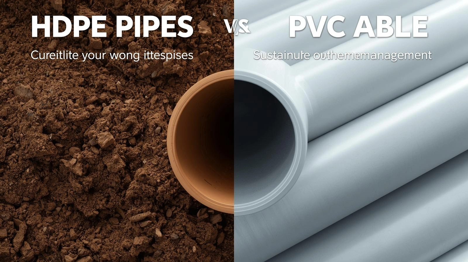 HDPE Pipes vs PVC: Which One Is the Best for Sustainable Water Management?